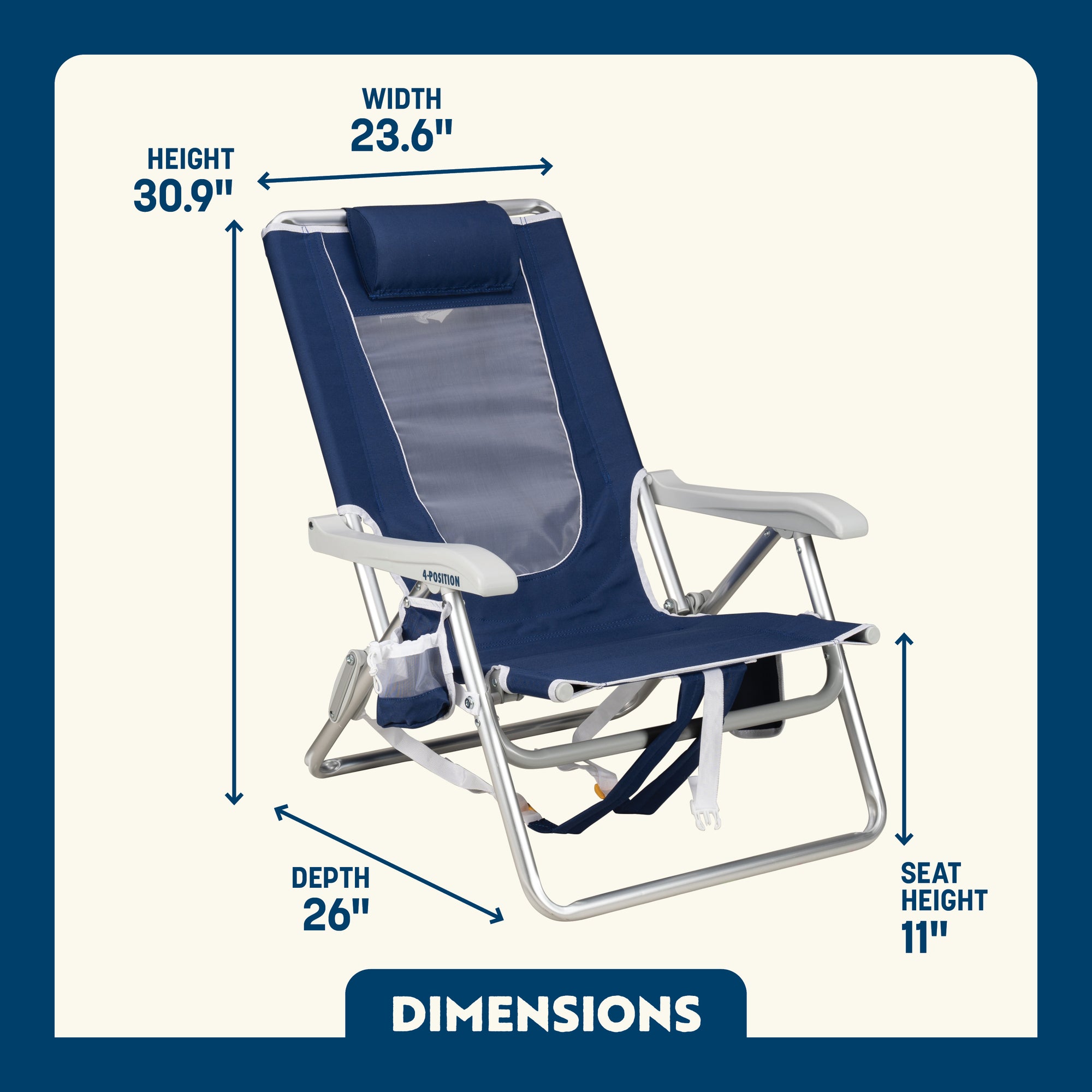 Backpack Beach Chair | Beach Recliner | GCI Outdoor
